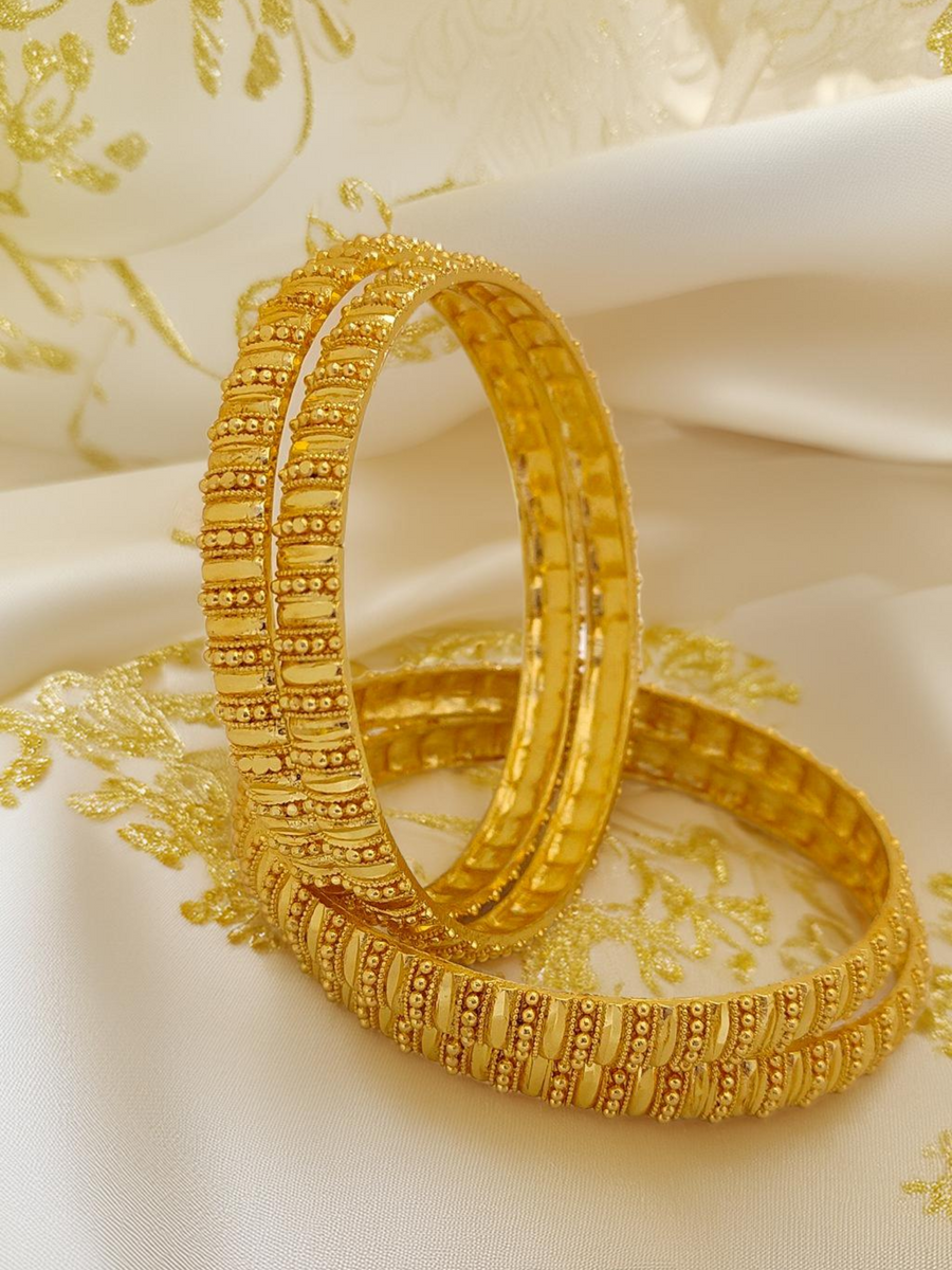 Jewels Kafe Gold Plated Bangle Set (Pack of 4)