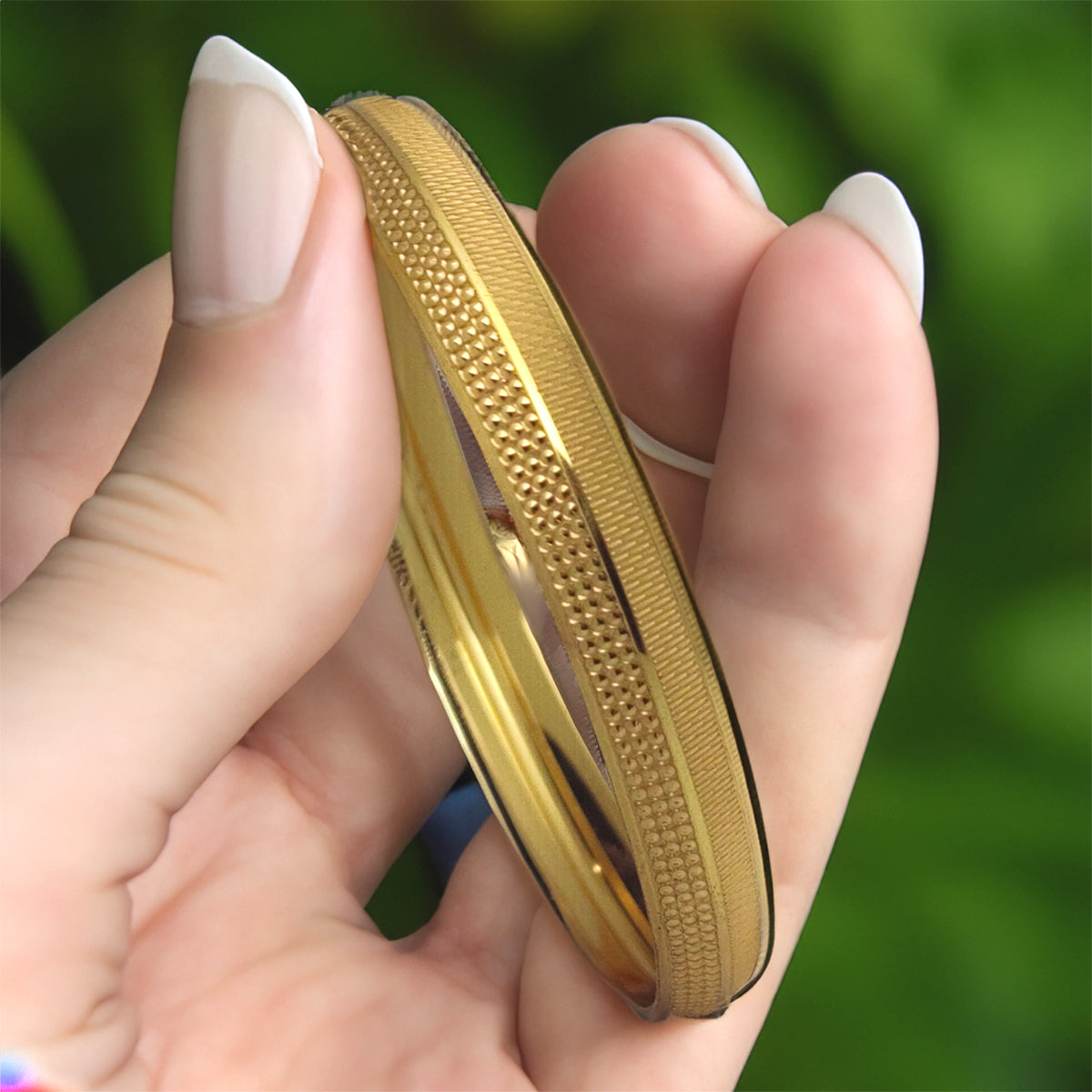 Jewels Kafe One Gram Gold Plated Bangle/Kada Set (Pack