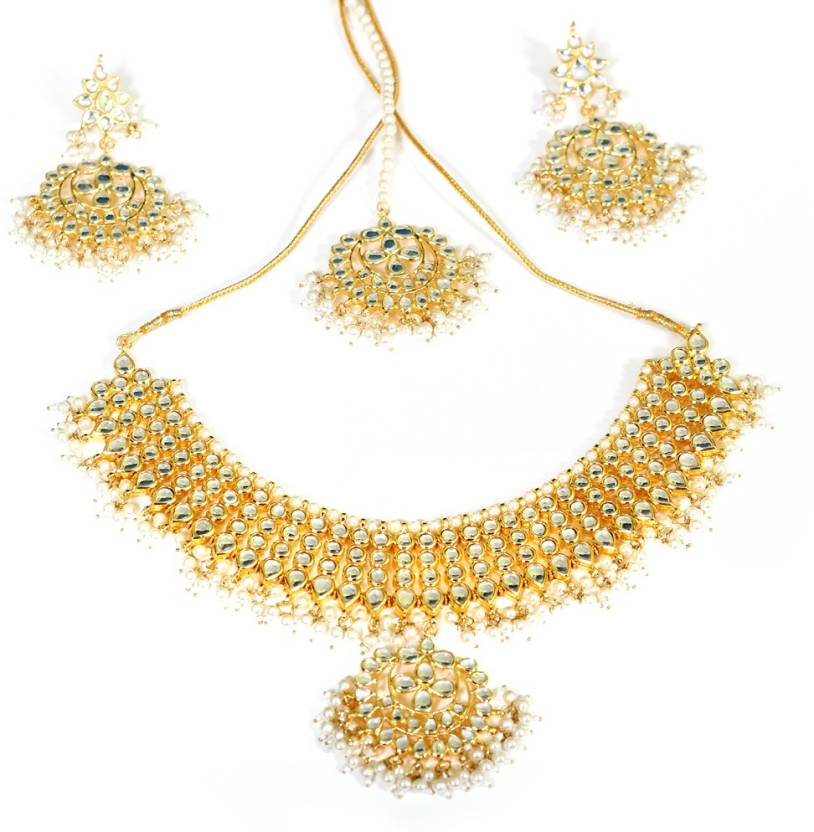 Jewels Kafe One Gram Gold Plated Necklace Set